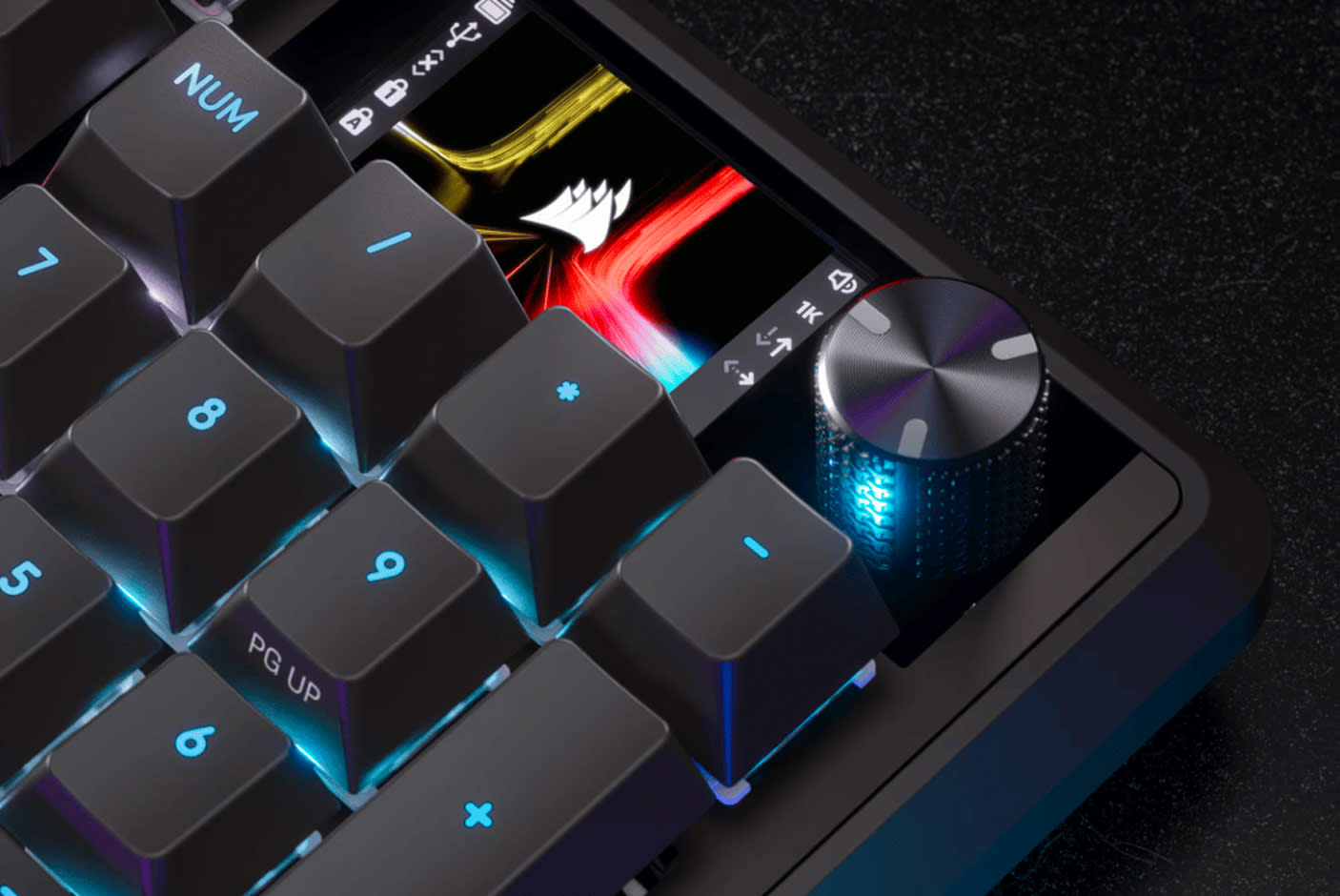 Corsair Πληκτρολόγιο Vanguard 96 LCD RGB, MLX Plasma, PBT | Plaisio.gr