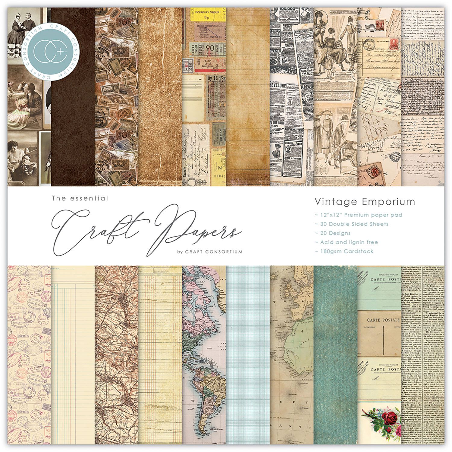 Paper Pad Vintage Emporium 30 Φύλλα | Plaisio.gr