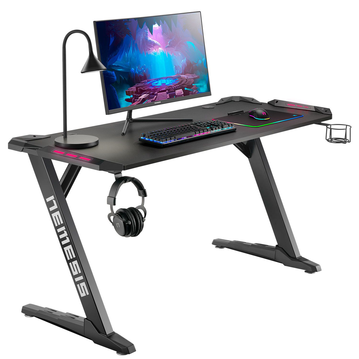 Γραφείο Gaming Nemesis Pro Led | Plaisio.gr