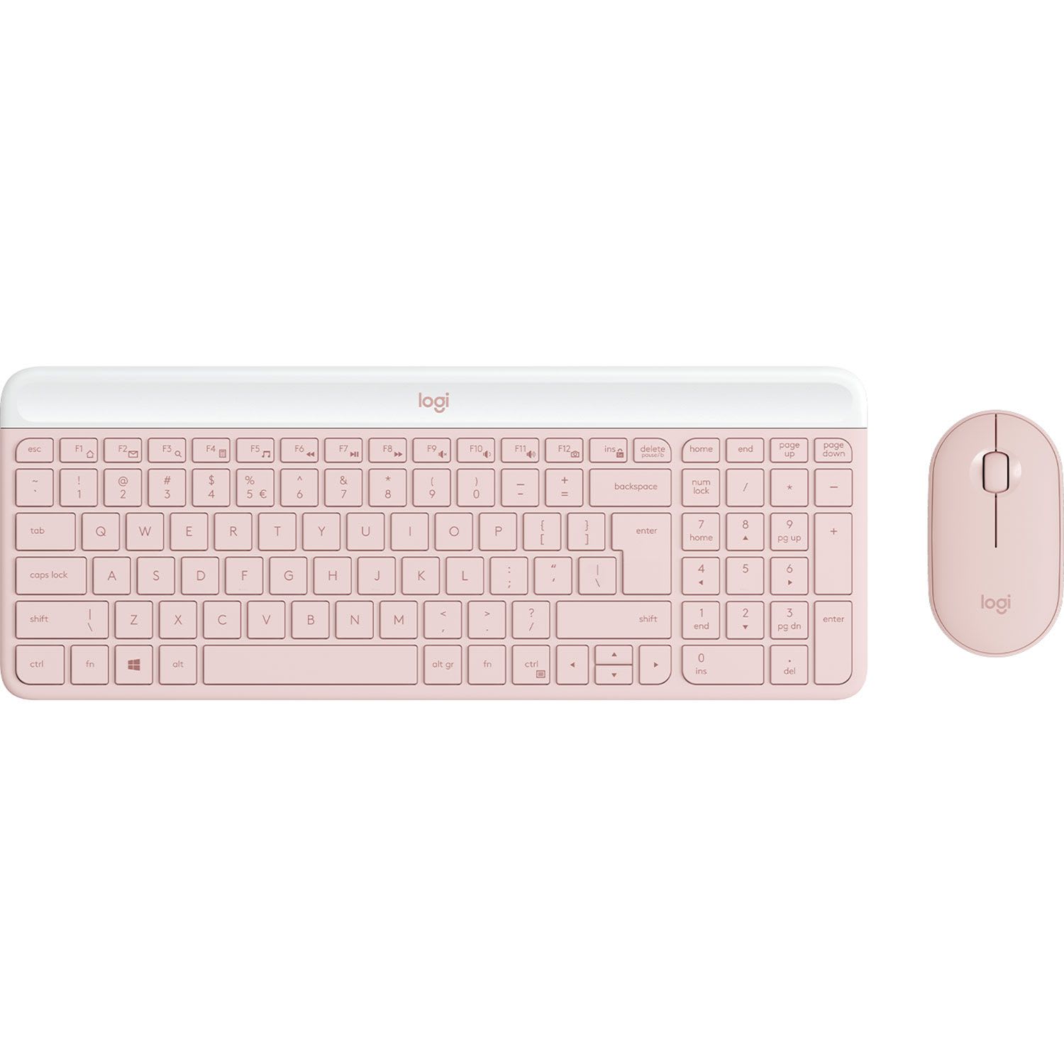 Logitech Πληκτρολόγιο-ποντίκι MK470 Ασύρματο Ροζ | Plaisio.gr
