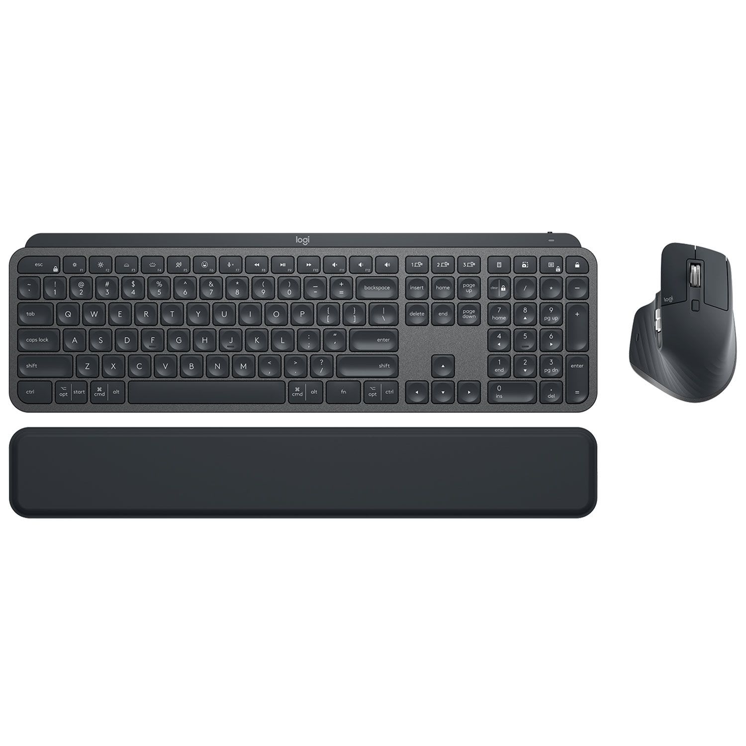 Logitech Πληκτρολόγιο-ποντίκι MX Keys S Combo Graphite | Plaisio.gr