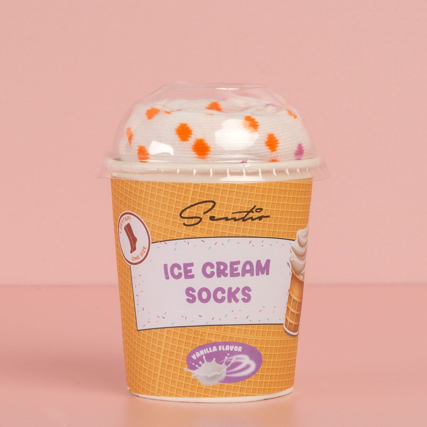 Κάλτσες Ice Cream White 1τεμ. | Plaisio.gr