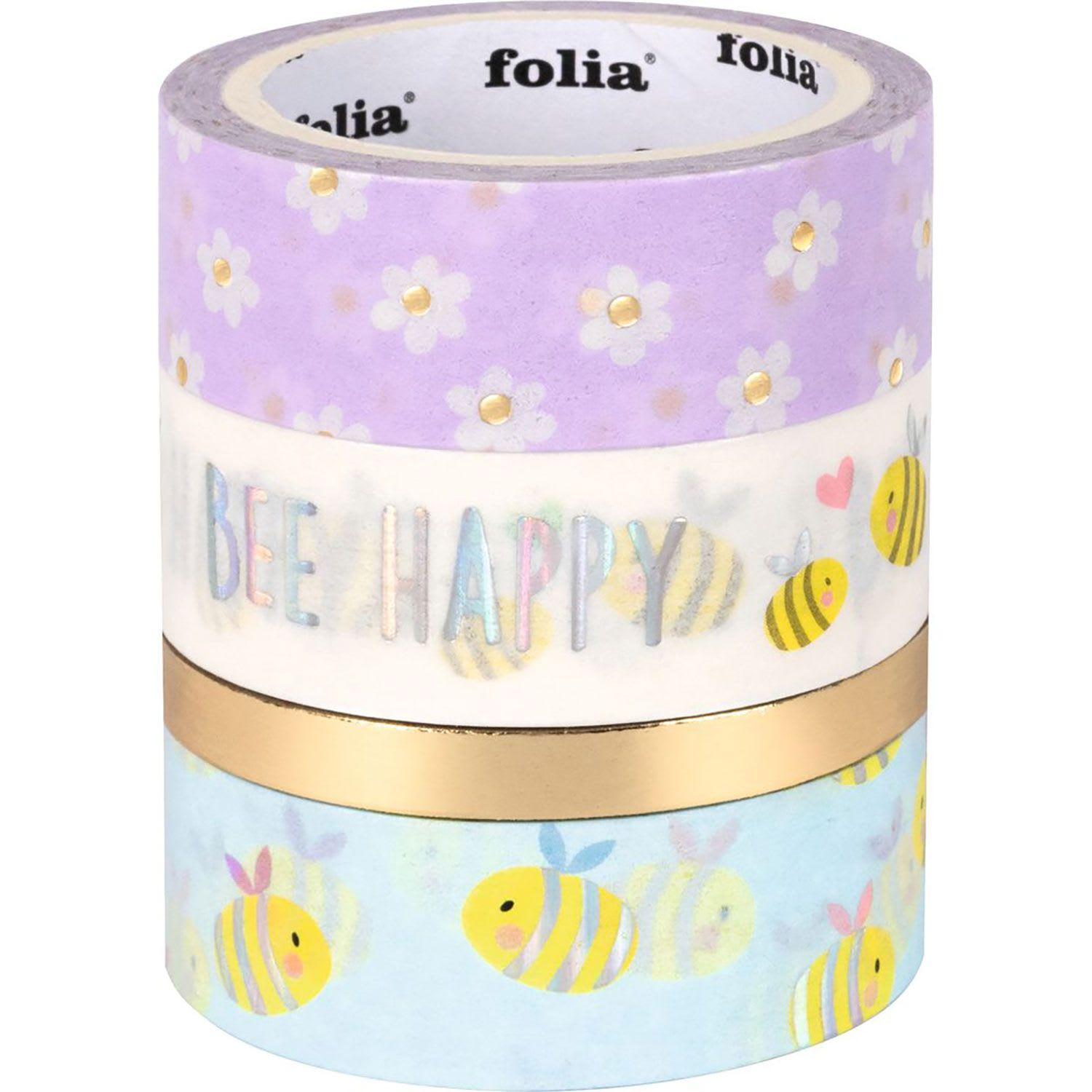 Washi Tape Bees 4τεμ. | Plaisio.gr