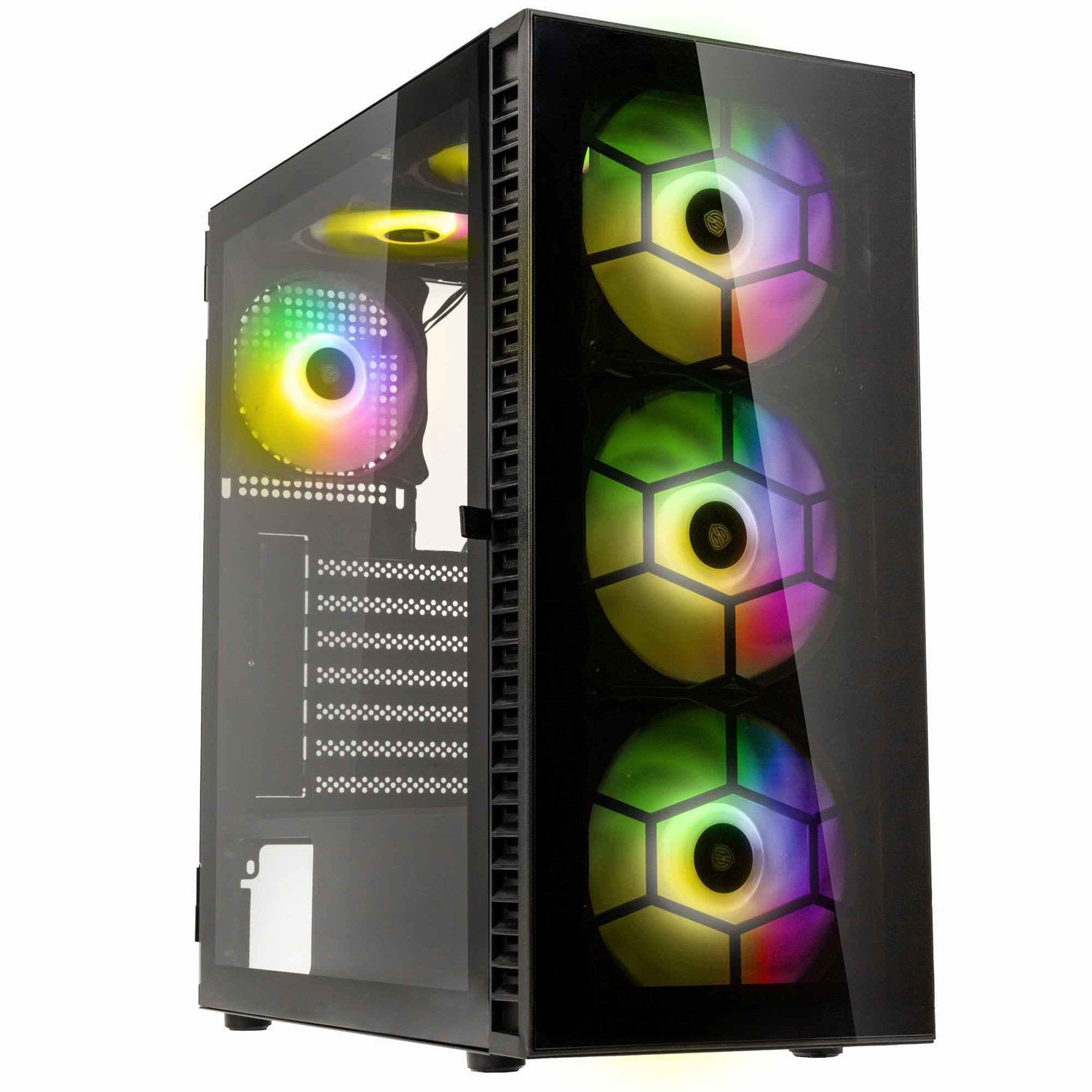 Case Observatory HF Glass Black Midi Tower | Plaisio.gr