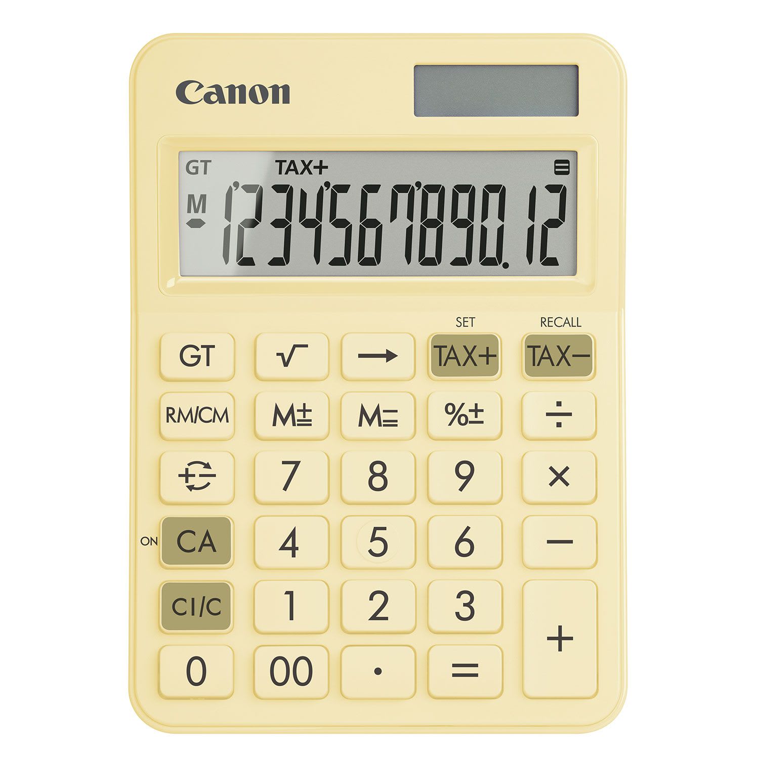 Canon Αριθμομηχανή 12 Ψηφίων LS-125K Κίτρινο Παστέλ | Plaisio.gr