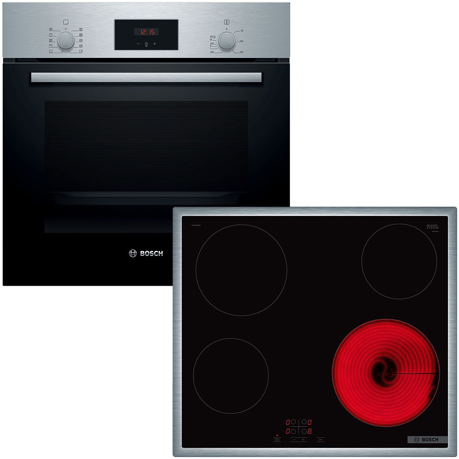 Bosch HBF154BS0 + PKE645BA2E Σετ εντοιχισμού | Plaisio.gr