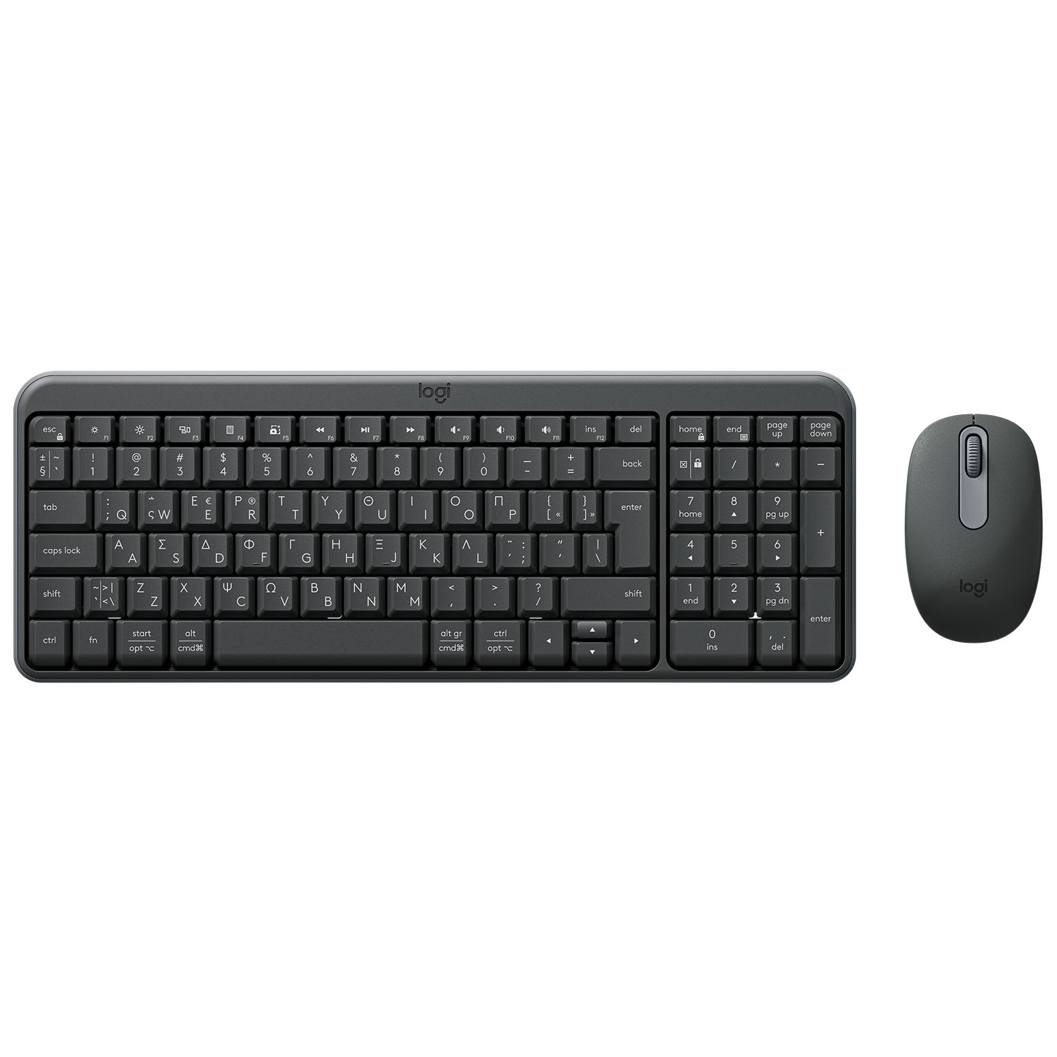 Logitech Πληκτρολόγιο-ποντίκι MK250 Bluetooth Graphite | Plaisio.gr